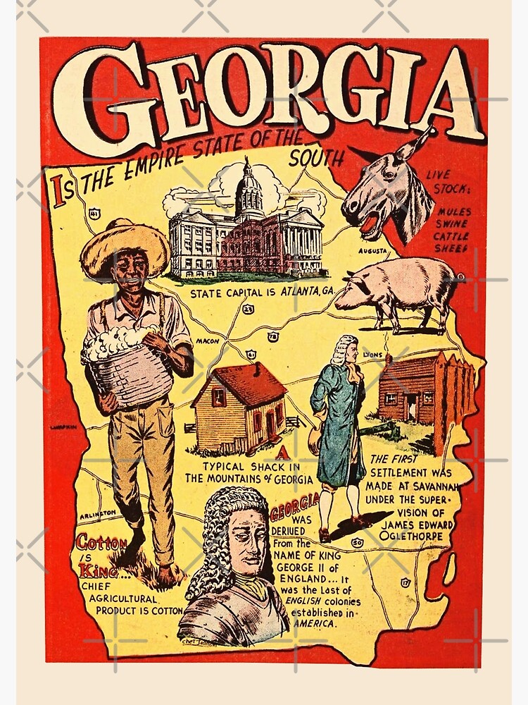 "Georgia Vintage Poster" Poster for Sale by RosarioDesigns | Redbubble