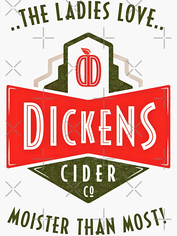 "Dickens Cider 1 Classic Style Shirt for Men -" Sticker for Sale by ...
