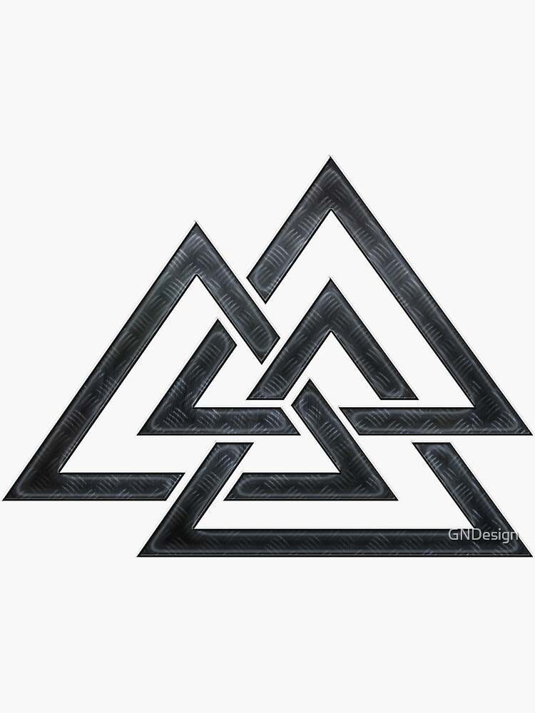 "Valknut" Sticker by GNDesign | Redbubble