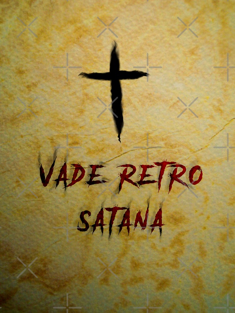 "Vade Retro Satana" Sticker for Sale by HumaraPro | Redbubble