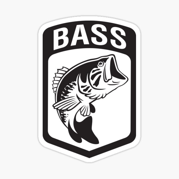 "bassmaster" Sticker for Sale by kvasay | Redbubble