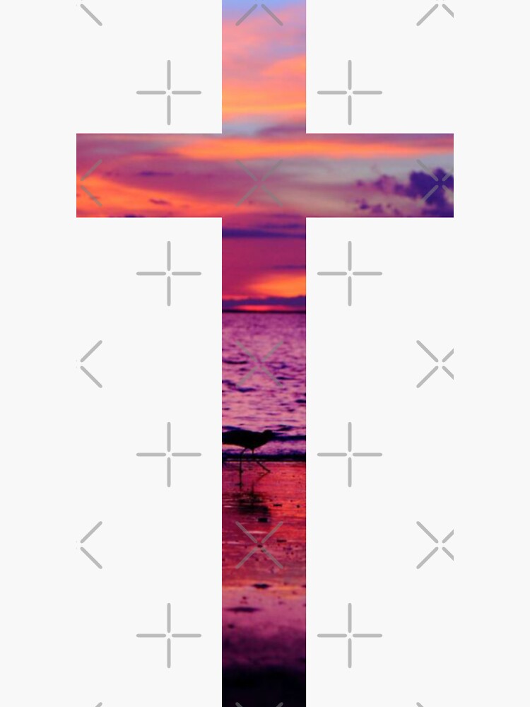 "Christian Cross" Sticker for Sale by WordsFromHeaven | Redbubble