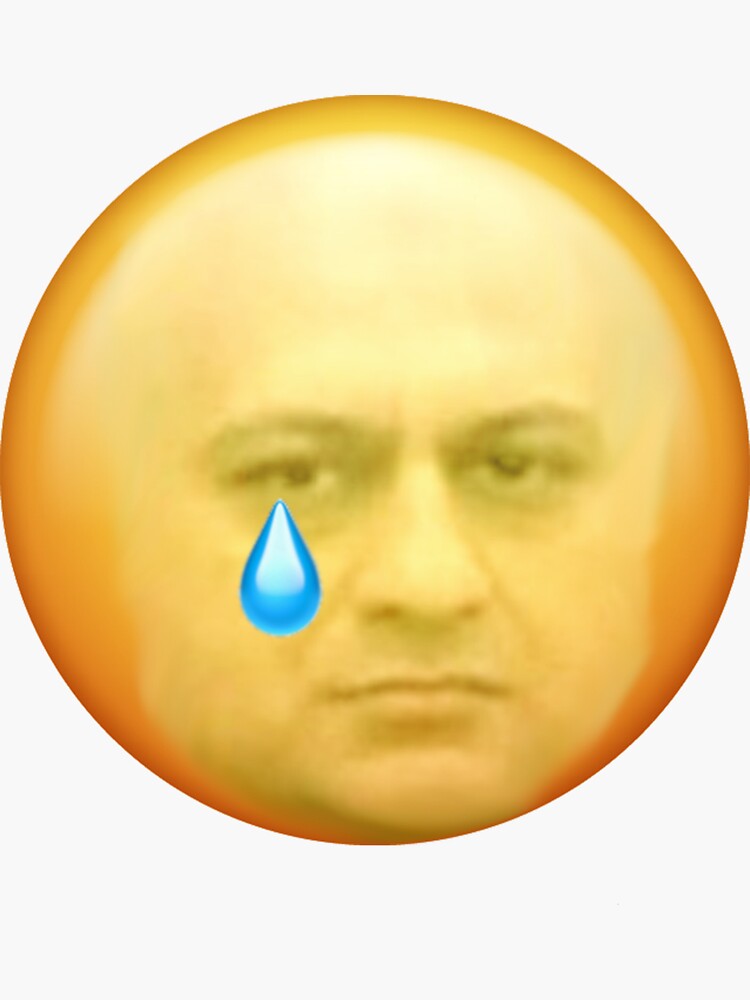 "Disappointed Emoji" Sticker by SmoothArtNelly | Redbubble