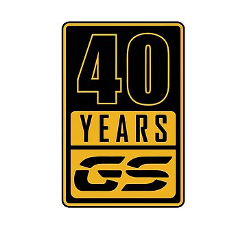"GS 40 Years " Sticker for Sale by storeadv | Redbubble