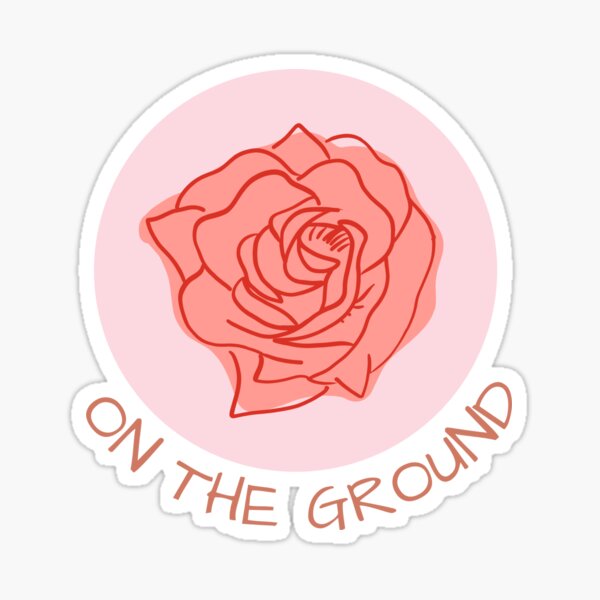"on the ground" Sticker for Sale by kawaiichan-desu | Redbubble