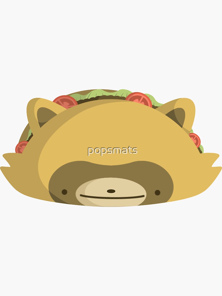 "Raccoon Taco" Sticker for Sale by popsmats | Redbubble