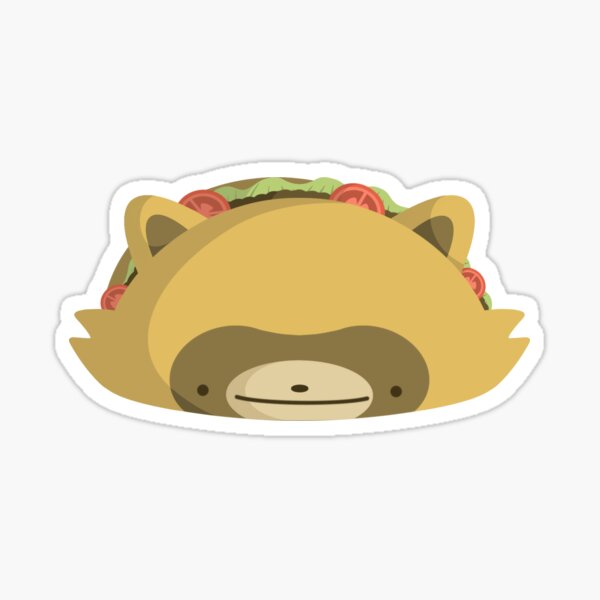 "Raccoon Taco" Sticker for Sale by popsmats | Redbubble