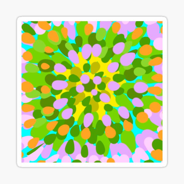 "Zesty dots design" Sticker by ScattyCatArt | Redbubble