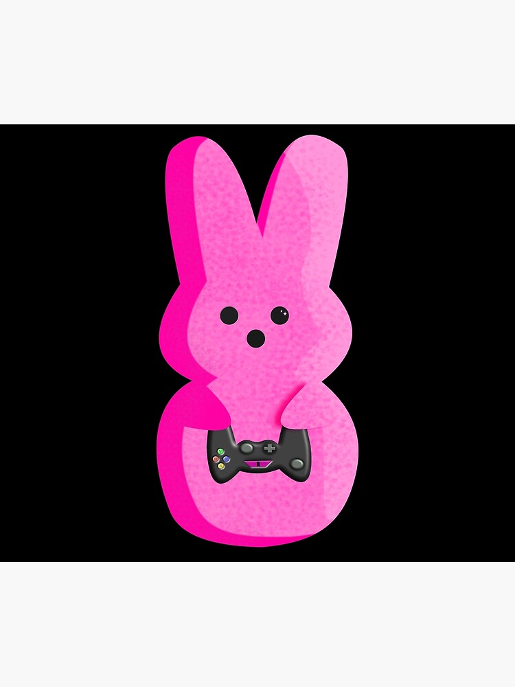 "Pink Gaming Bunny - Digital Cartoon" Poster for Sale by SpookiestBoo ...