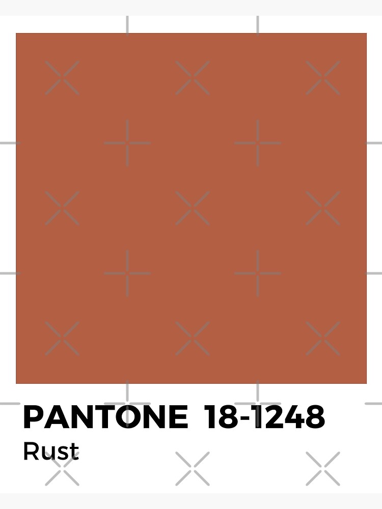 "PANTONE- Rust" Poster by fabibar | Redbubble