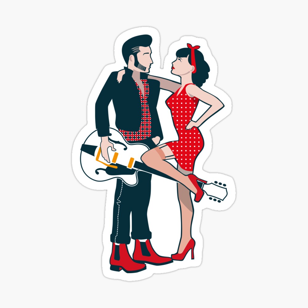Rockabilly Couple Art
