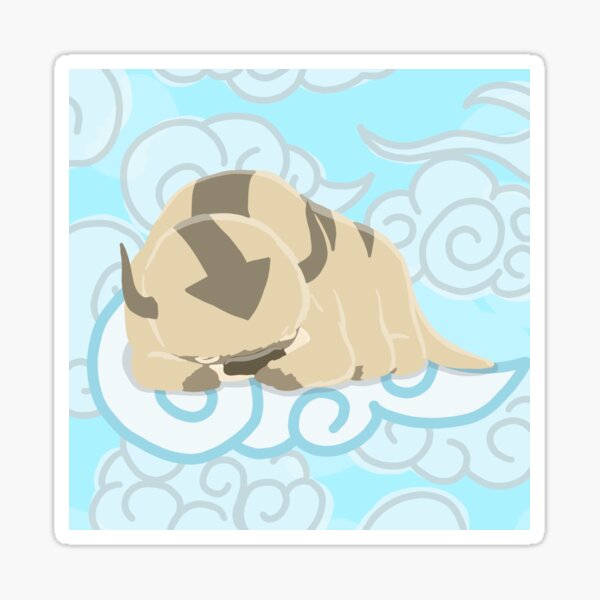 "Sleepy Appa w/ Background " Sticker for Sale by Mackenzieraebee ...