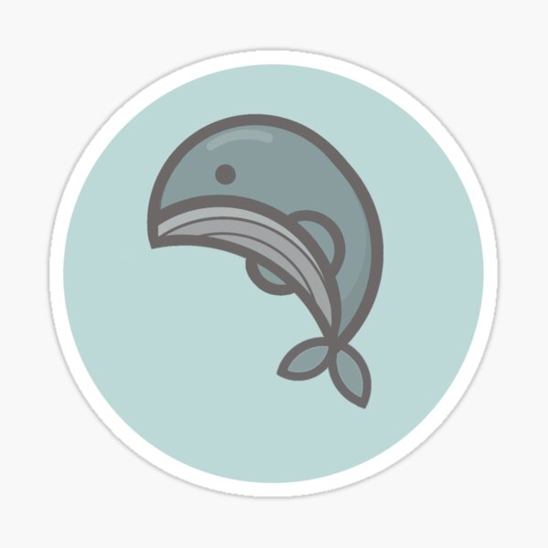 "Happy Whale" Sticker for Sale by SunnySammi | Redbubble