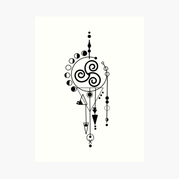 "Morrigan Moon Sigil" Art Print for Sale by CeltHeart | Redbubble