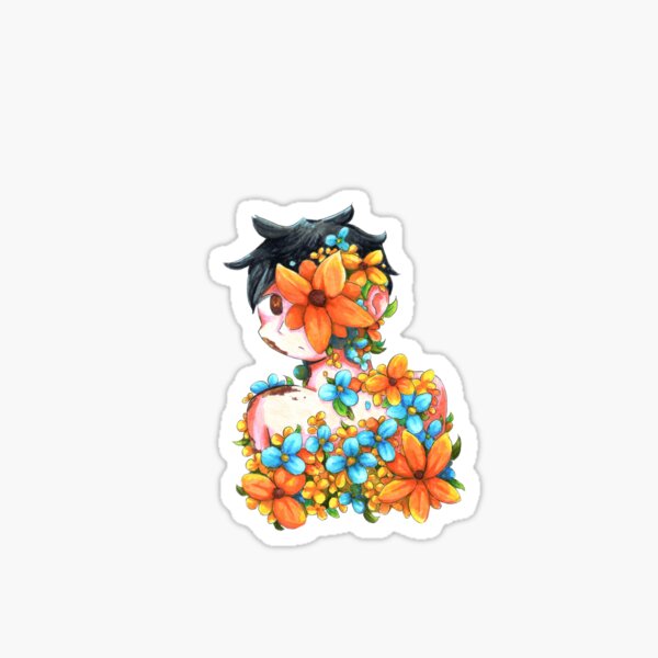 "Flower Boy" Sticker for Sale by frogbenchrai | Redbubble