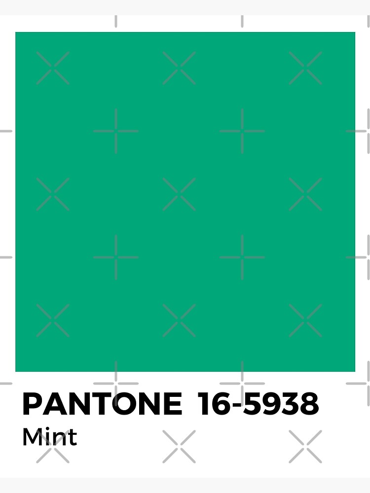 "PANTONE- Mint" Poster for Sale by fabibar | Redbubble