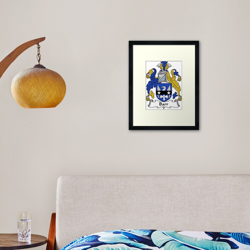 "Barr Coat of Arms / Barr Family Crest" Framed Art Print for Sale by ...