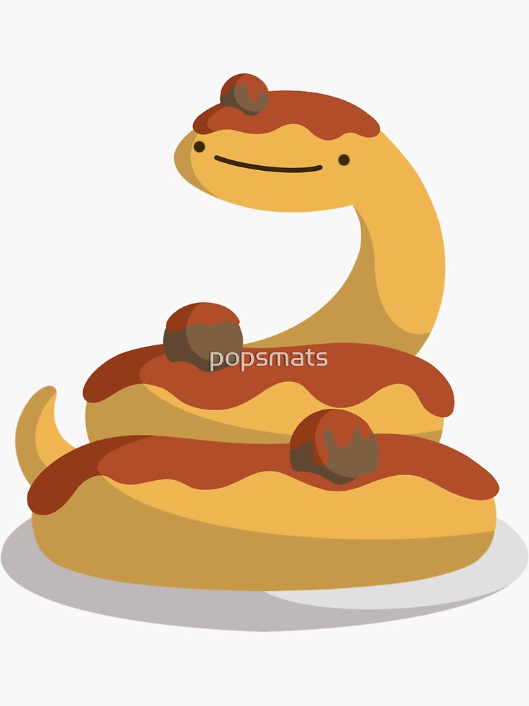 "Snake Spaghetti" Sticker by popsmats | Redbubble