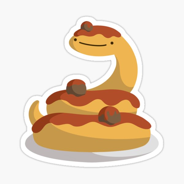 "Snake Spaghetti" Sticker by popsmats | Redbubble