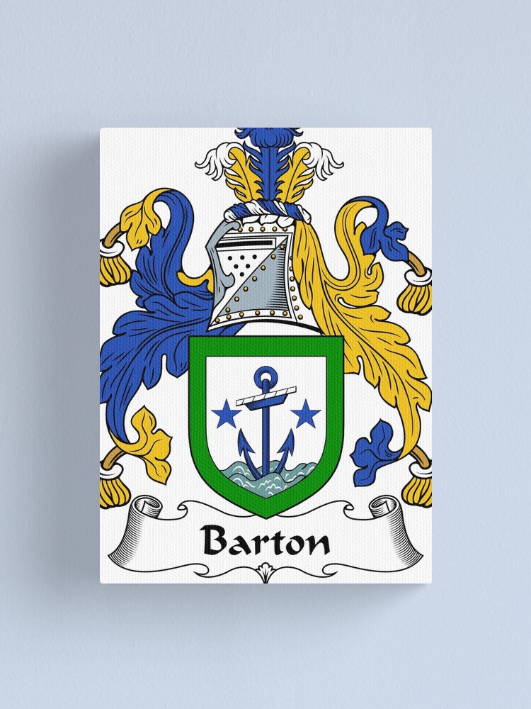 "Barton Coat of Arms / Barton Family Crest" Canvas Print by ...