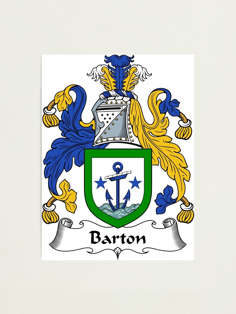 "Barton Coat of Arms / Barton Family Crest" Photographic Print for Sale ...