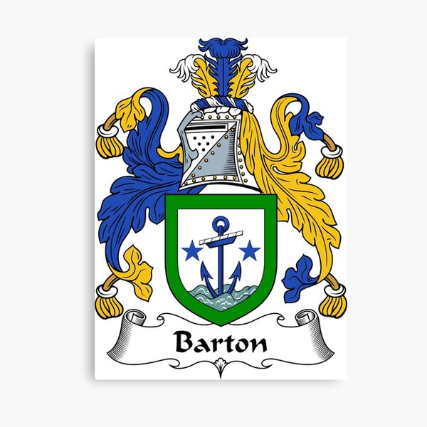 "Barton Coat of Arms / Barton Family Crest" Canvas Print by ...
