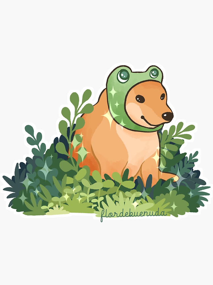 Pegatina «Cheems amsiedad» de flordebuenuda | Redbubble