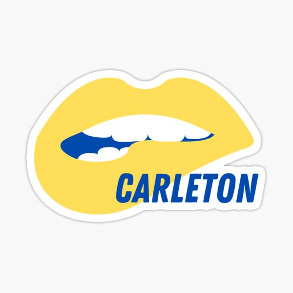 "Carleton Lips" Sticker for Sale by dunne15 | Redbubble