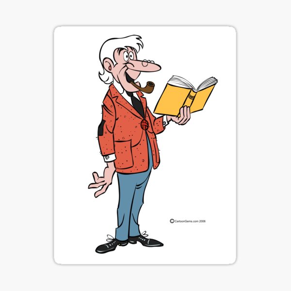 "Dubious Diction" Sticker for Sale by CartoonGems | Redbubble