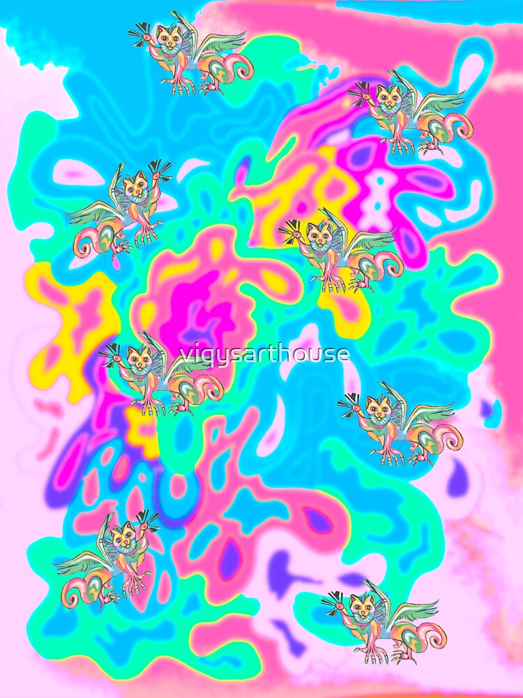 "Dragon Cat Splatter Meme Cloud " Sticker for Sale by viqysarthouse ...