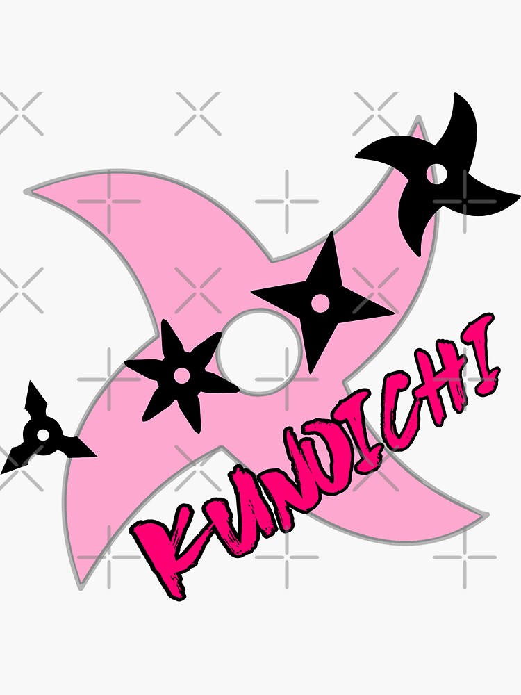 "Kunoichi star blades - black shuriken" Sticker for Sale by Mitnal ...