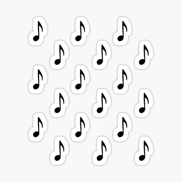 "Musical notes; Gift for Friend; funny idea for musician; Pack Stickers ...