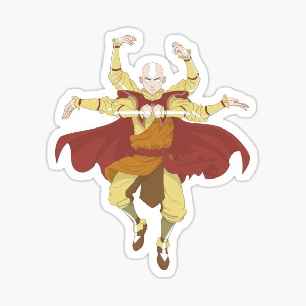 "Aang Avatar " Sticker for Sale by Amell04 | Redbubble