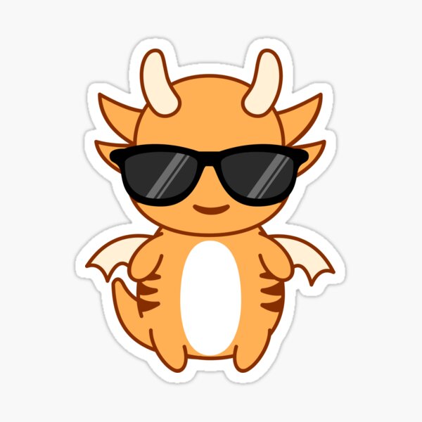 "Swag Dragon" Sticker for Sale by CyberSp | Redbubble