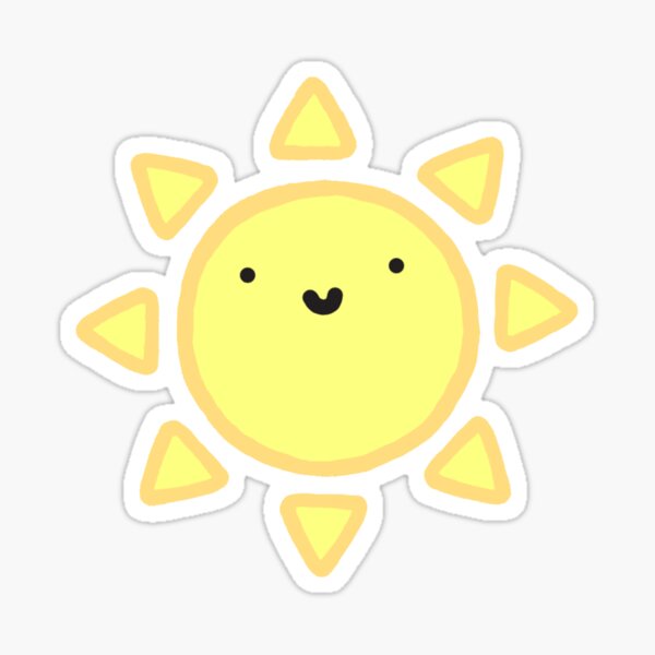 "Happy Sun! Tumblr / Hipster / Trendy" Sticker for Sale by ...