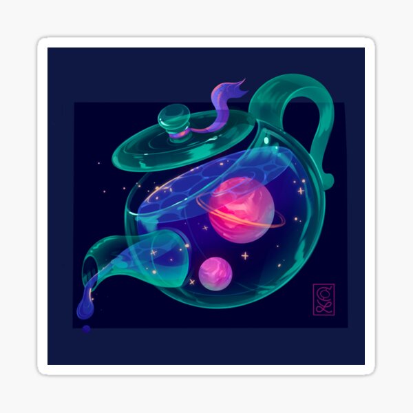 "Galaxy Tea" Sticker for Sale by GalaxyChicken | Redbubble