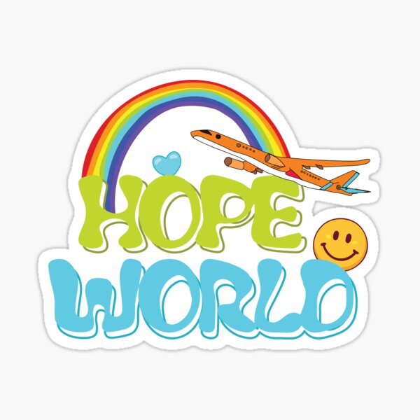 "Hope World J-Hope Hobicore" Sticker for Sale by HobiHearteu | Redbubble