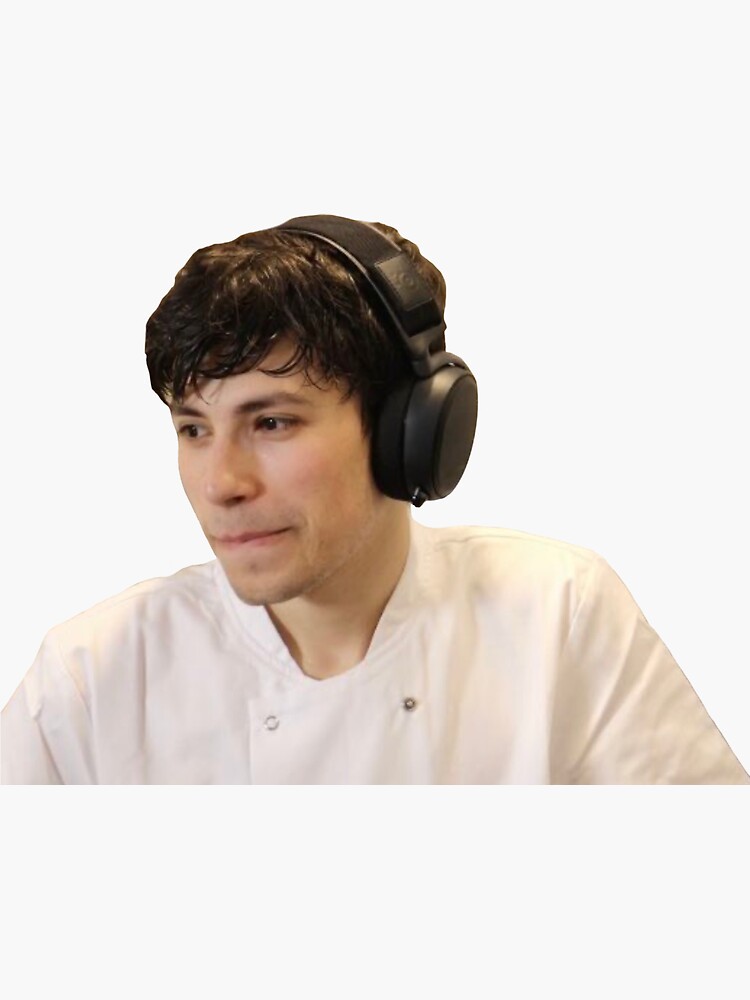 "Georgenotfound Wet Hair Cooking Stream" Sticker by Fatpanda123 | Redbubble