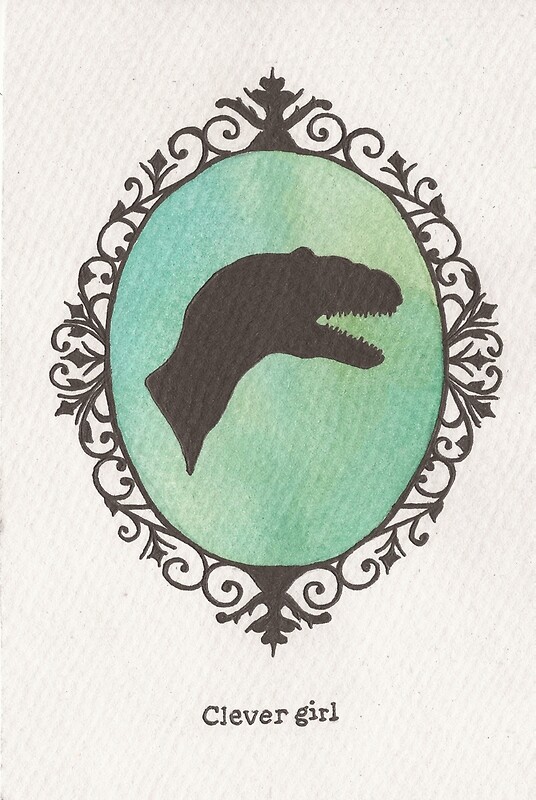 "Raptor Cameo" by Chasing Embers | Redbubble