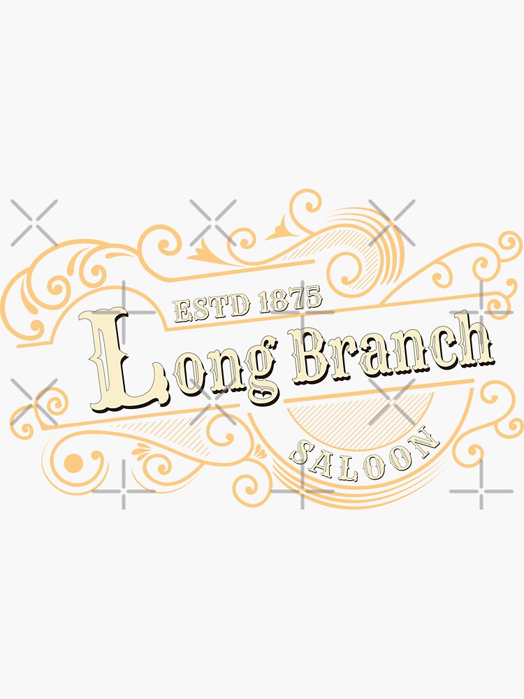 "Gunsmoke | Long Branch Saloon Classic TV" Sticker for Sale by dwinburn ...