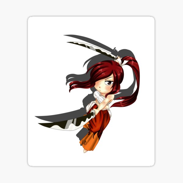 "Erza chibi" Sticker for Sale by D-Choppy | Redbubble