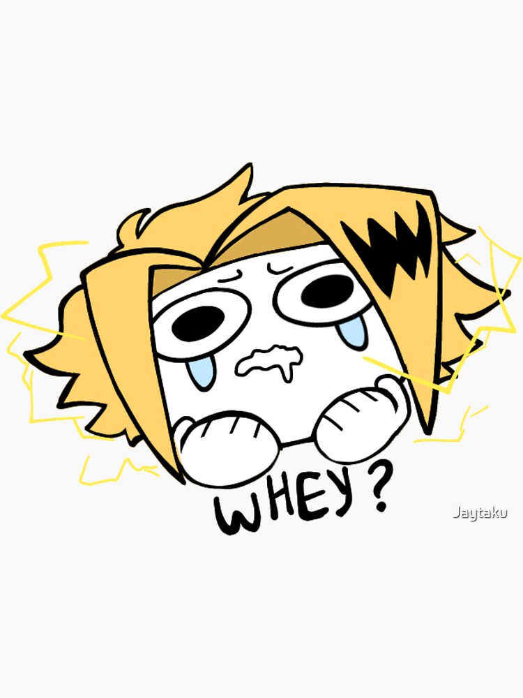 "WhEy?" Sticker for Sale by Jaytaku | Redbubble