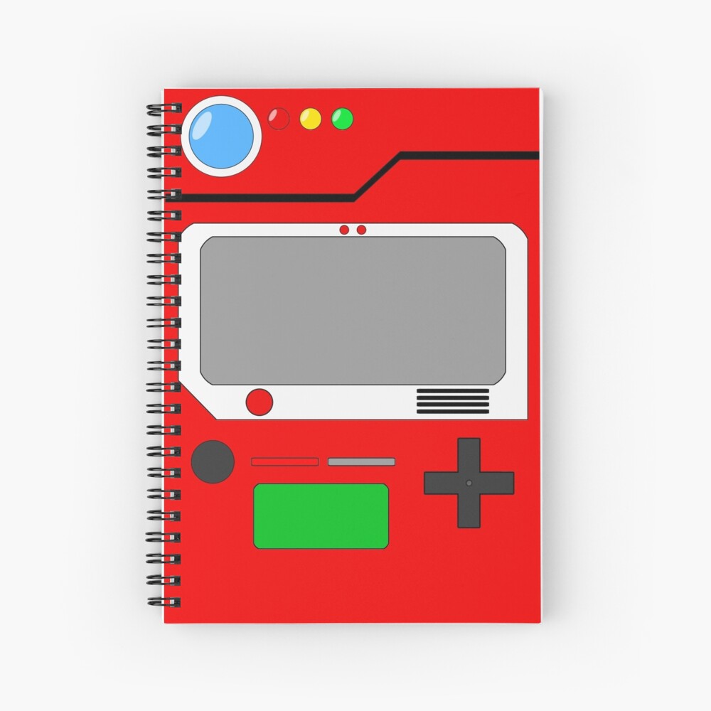 "Classic Pokedex" Spiral Notebook for Sale by Chimmferno | Redbubble