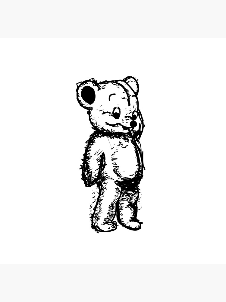 "scribble bear" Poster by Peique | Redbubble