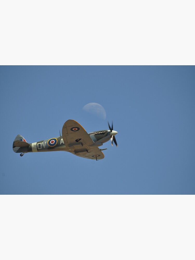 "Temora Airshow 2021 - Scone Spitfire And Moon" Sticker for Sale by ...