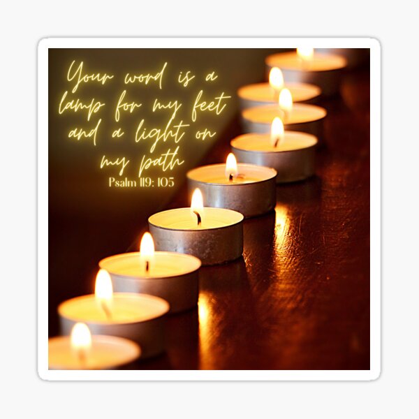 "Psalm 119" Sticker for Sale by CarolynAGates | Redbubble