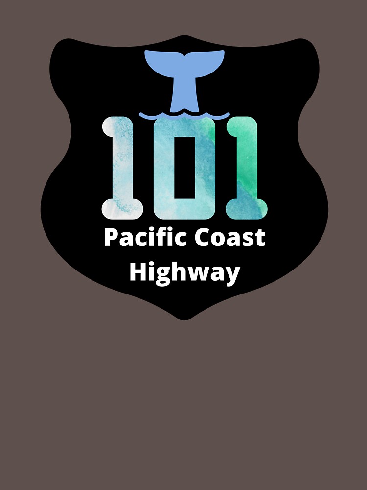 "Pacific Coast Highway 101 Sign Whale West Coast Oregon Washington ...
