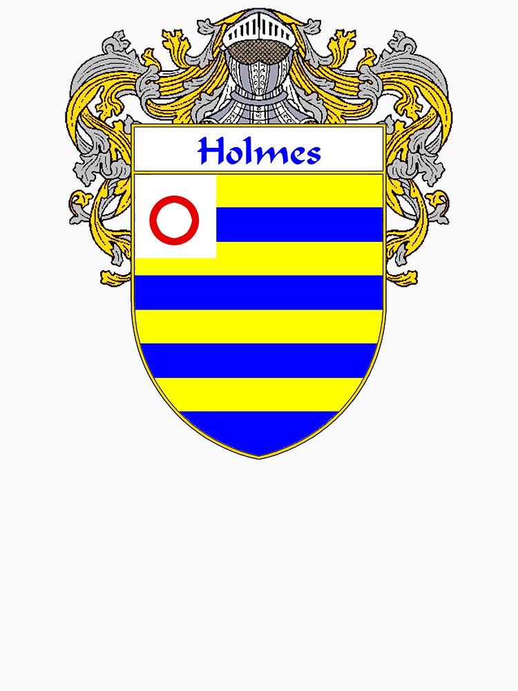 "Holmes Coat of Arms/Family Crest" T-shirt for Sale by IrishArms ...