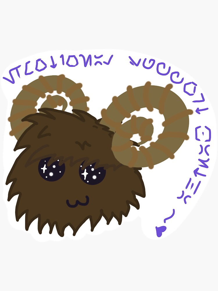 "Emotional Support Bantha" Sticker for Sale by Your-cup-of-T | Redbubble