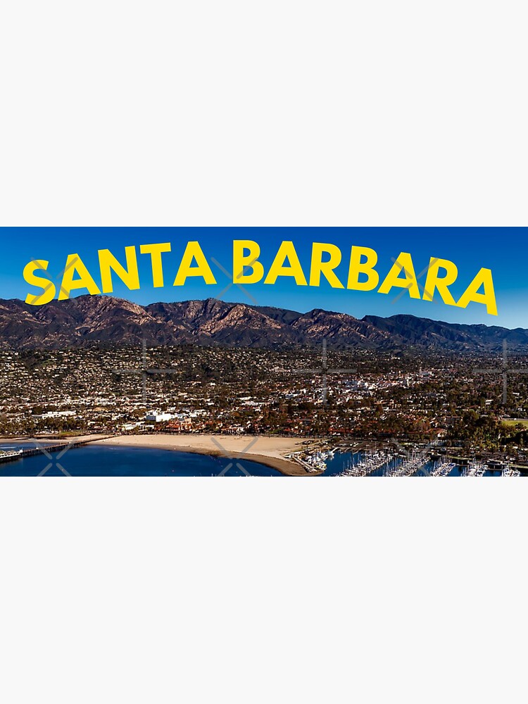 "Santa Barbara" Sticker for Sale by phys | Redbubble